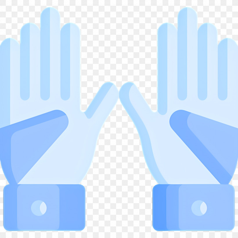 Gloves - Illustrated Blue Hands Emoji Gesture, PNG, 2048x2048px, Gloves ...