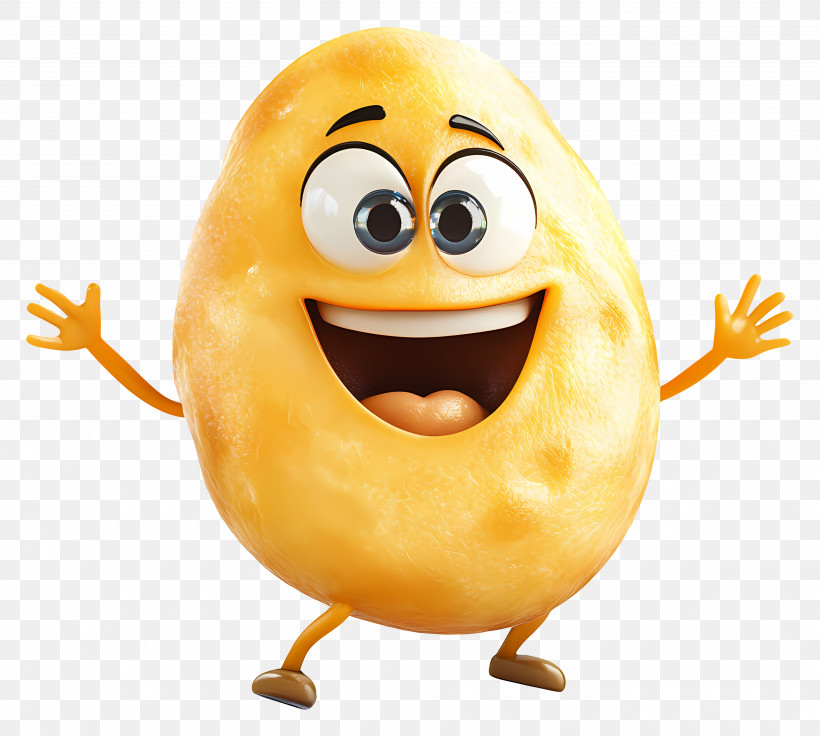 Cartoon Potato Chip - Happy Cartoon Potato Character, PNG, 3880x3484px ...