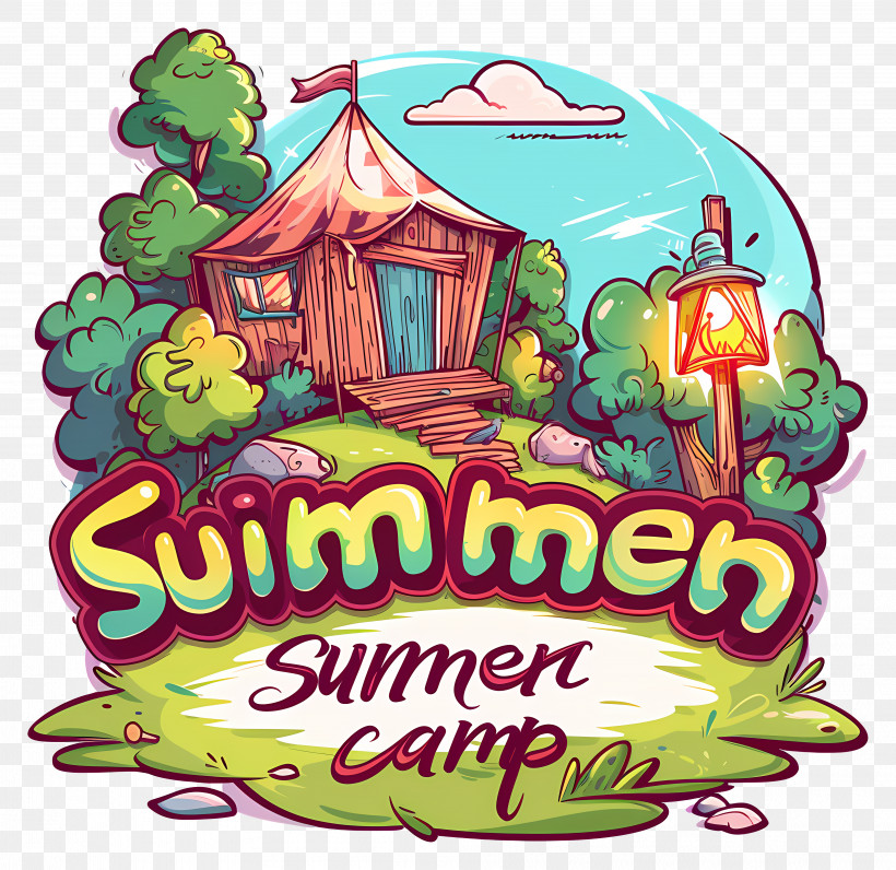 Summer Camp - Summer Camp Sign, PNG, 4012x3896px, Summer Camp ...
