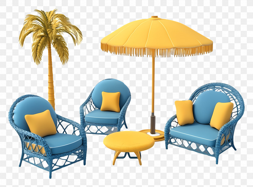 Patio Furniture - Colorful Outdoor Furniture Set, PNG, 3784x2800px ...